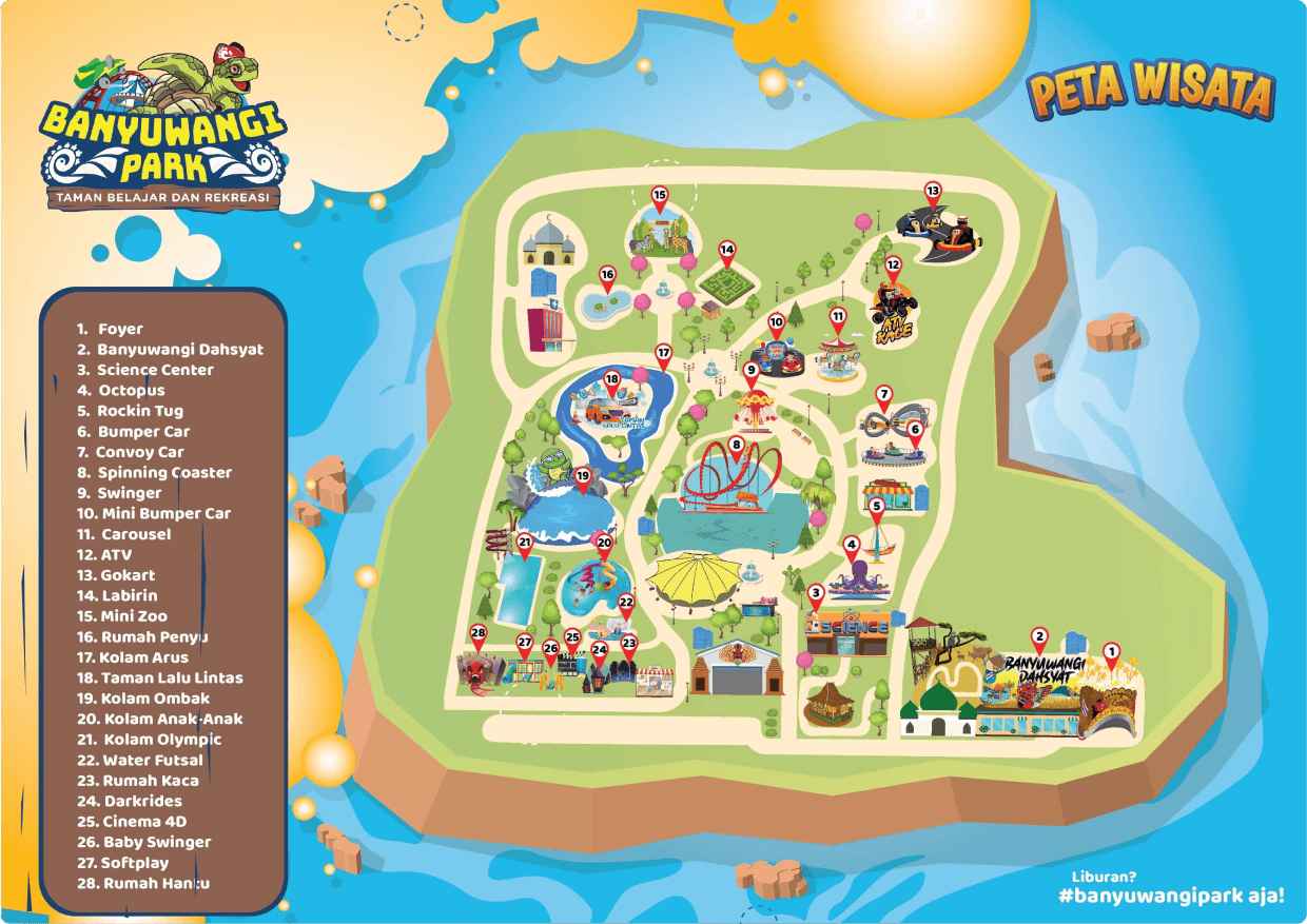 Banyuwangi Park: Harga Tiket, Lokasi Dan Wahana Serunya!